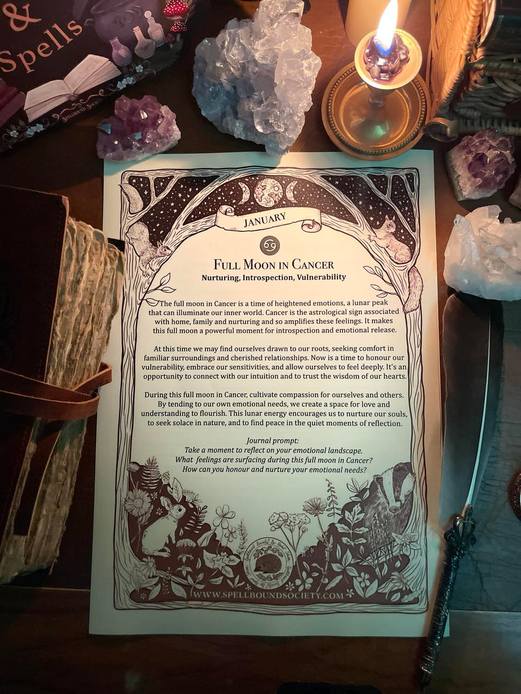 FREE Moon Grimoire Pages 2025 – Spellbound Society