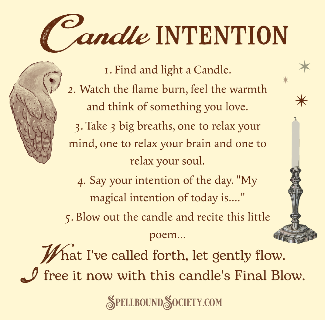 Candle Intention Spell – Spellbound Society