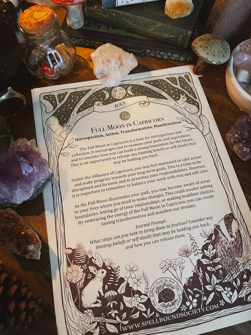 Moon phases for July – Spellbound Society