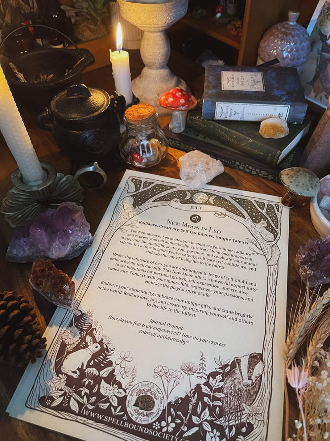 Moon phases for July – Spellbound Society