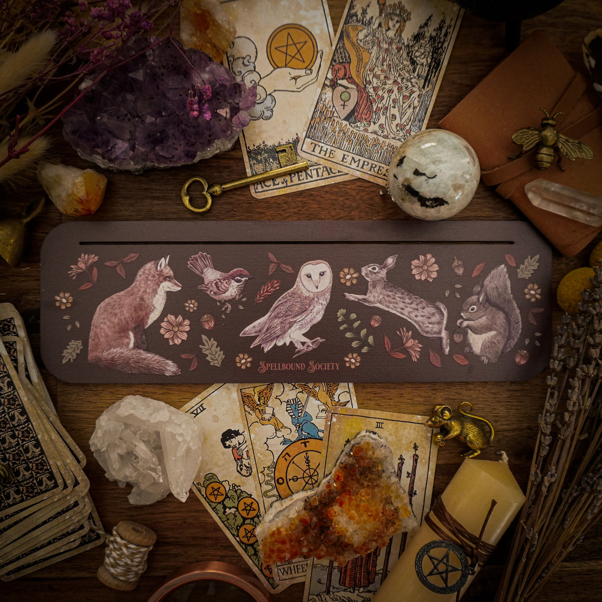 Woodland Animals Tarot Card Holder Oracle Card Holder – Spellbound Society